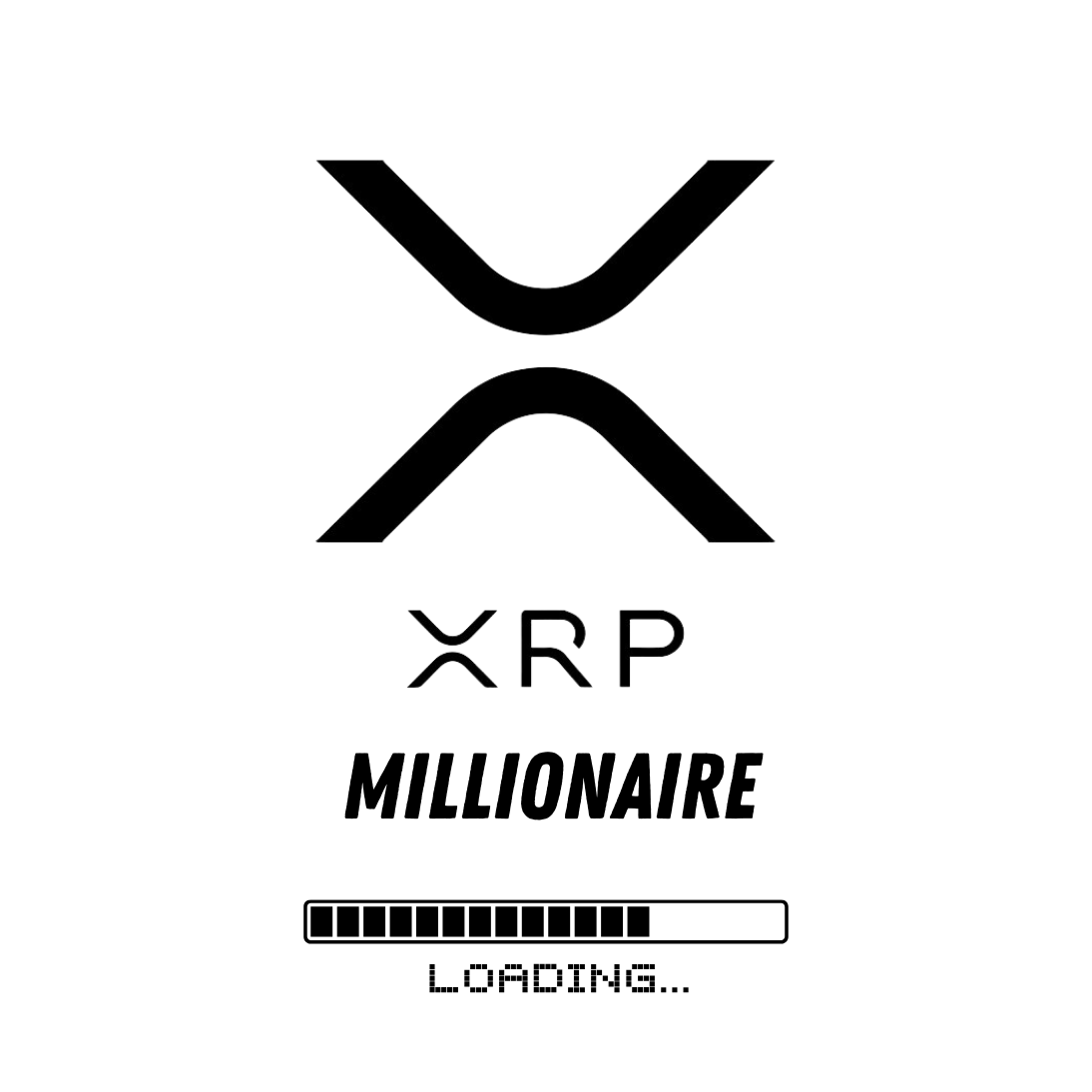 XRP MILLIONAIR LOADING Aufkleber – Limited Edition – Rund 4,5 cm ...